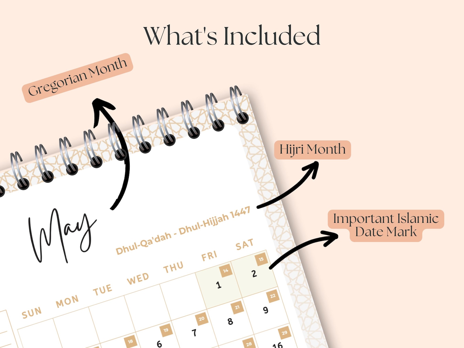 2026 Islamic Historical Calendar : 1447 - 1448 Hijri & Gregorian ...