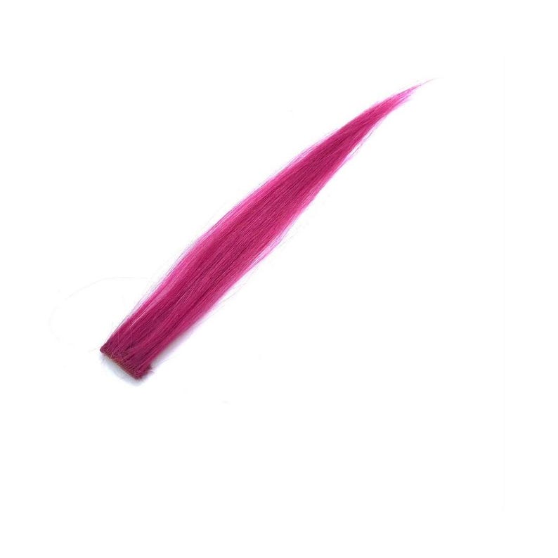 Hot Pink Hair Clip-in Extension Highlights: Real Human Hair - Cosplay ...