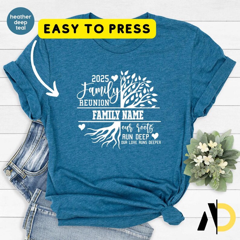 Custom Family Reunion Tree DTF Heat Transfer, Ready to Press - Etsy