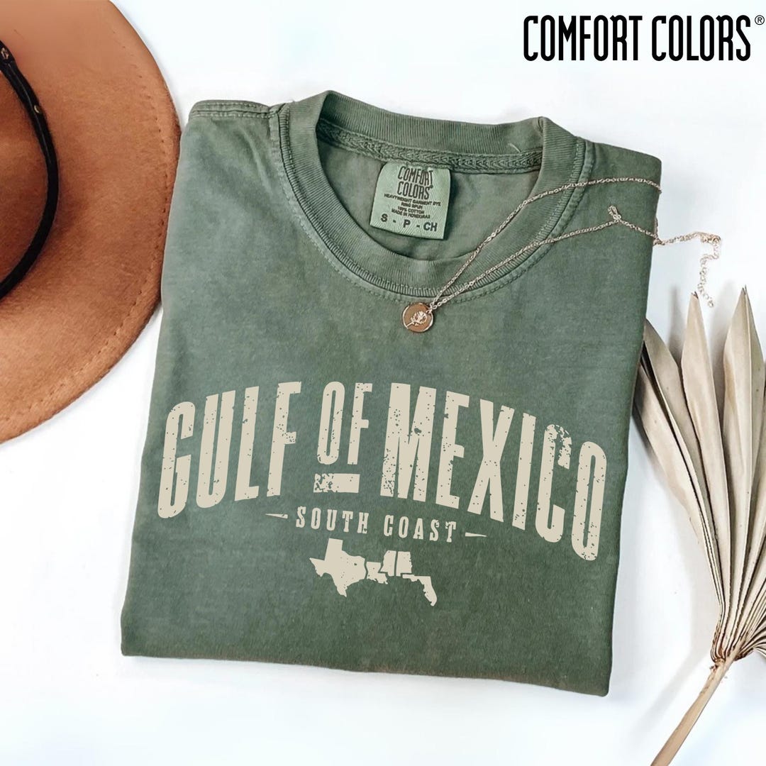 Comfort Colors® Gulf of Mexico South Coast Shirt - Etsy