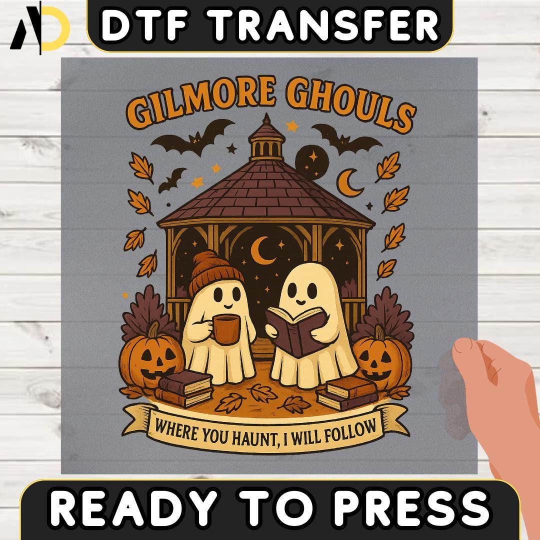 Gilmore Ghouls DTF Transfer, Funny Halloween Ready to Press, Fall Season Heat Transfer - Etsy