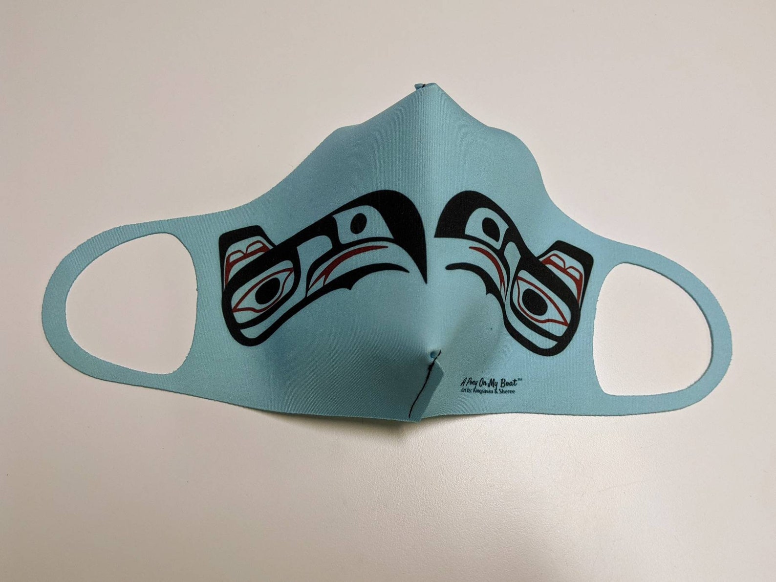 Eagle Raven Northwest Art Tlingit Lovebirds Polyester Facemask - Etsy
