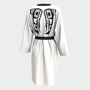 Tlingit Love Birds Duster Jacket: Eagle Raven Kimono, Indigenous Art ...