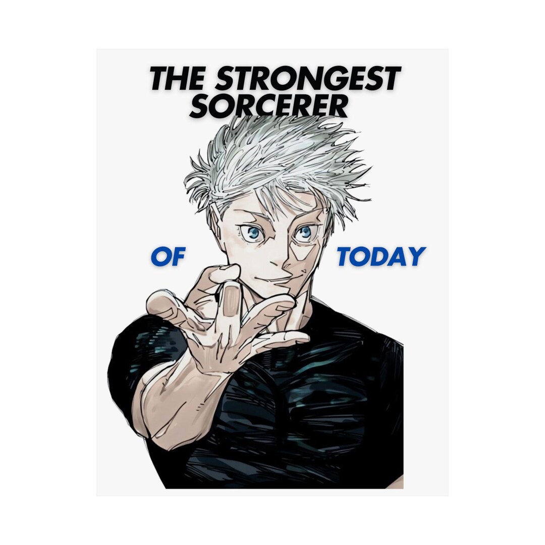 Anime Manga Matte Vertical Posters, Gojo the Strongest Sorcerer Wall ...