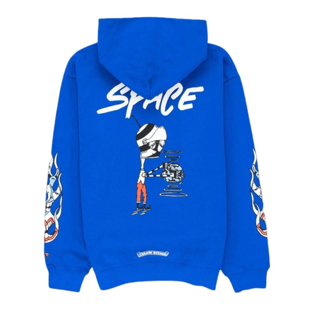 Chrome Hearts X Matty Boy Space Blue Hoodie: Graphic Print Design - Etsy