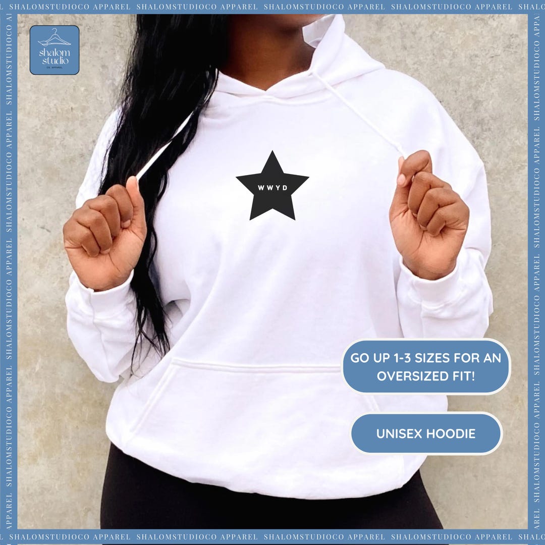 WWYD Star Hoodie, Faith-based Spiritual Apparel - Etsy