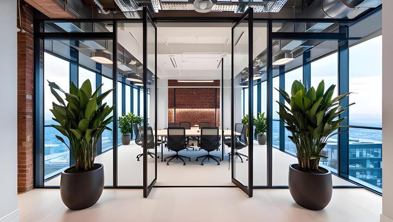 Luxury Executive Office Virtual Background – High-definition Digital ...