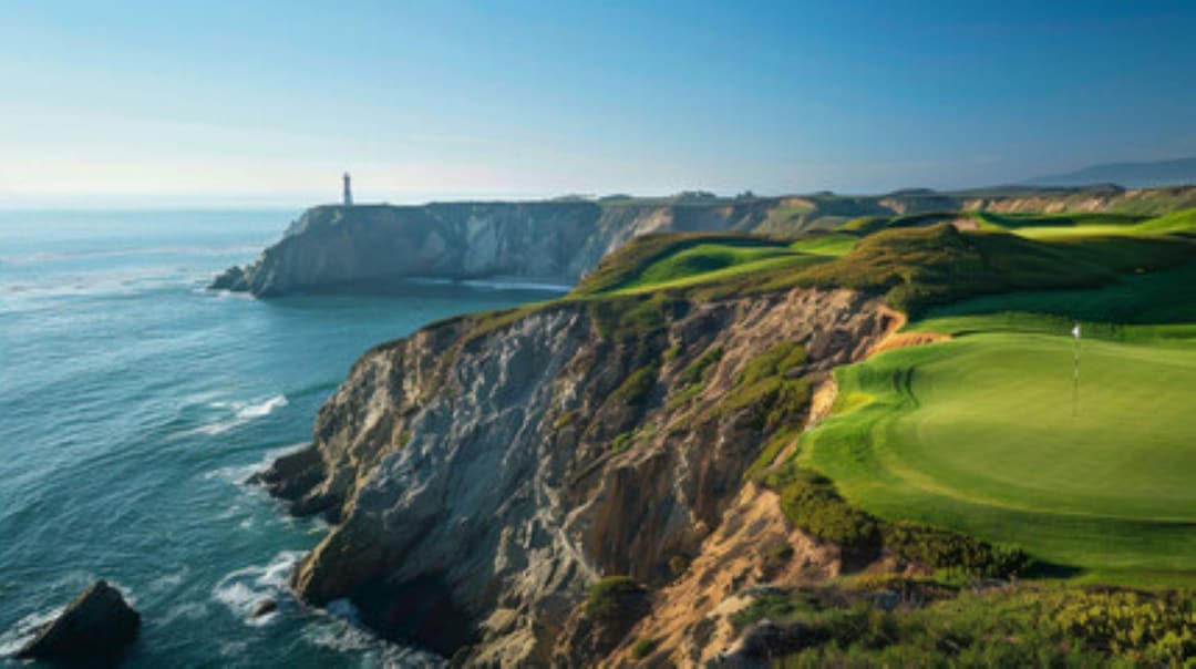 Stunning Irish Golf Course on a Coastal Cliffside: Virtual Background ...