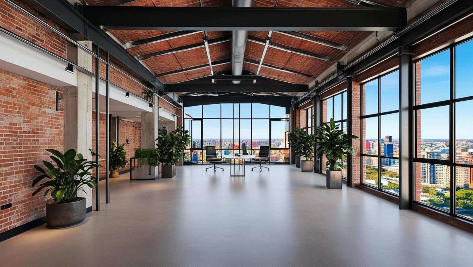 Virtual Background | New York | High-rise Conference Room With City ...