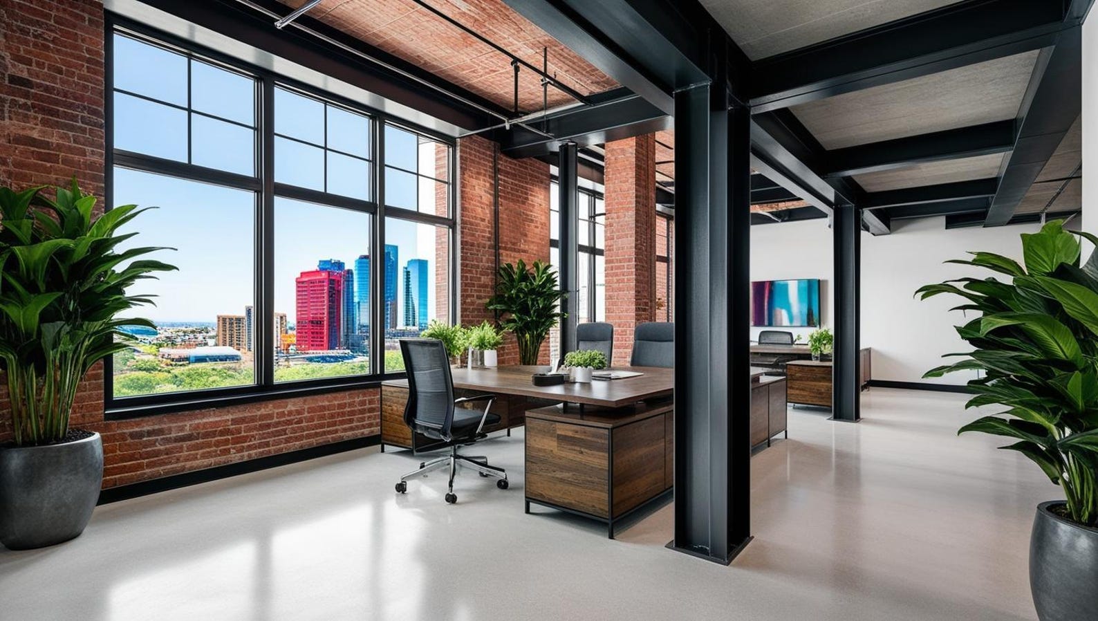 Virtual Background | New York | High-rise Conference Room With City ...