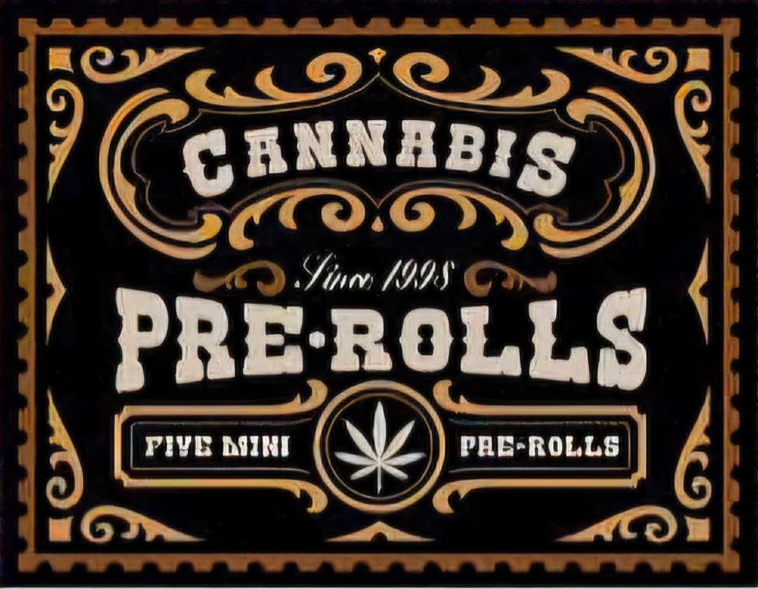 Pre Roll 2x4 Labels - Etsy