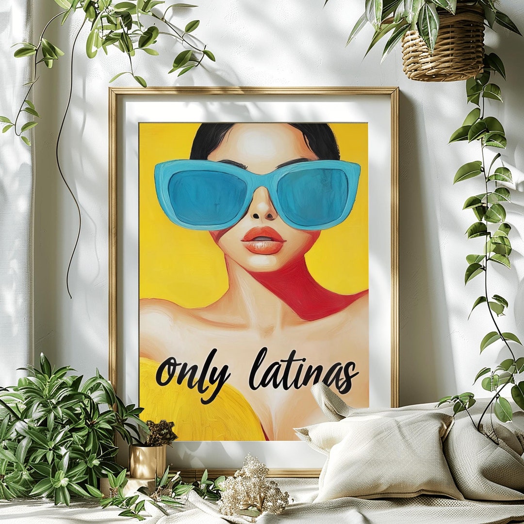 Latina Art Print, Latin Wallart, Latina Painting, Latina Print, Latin ...