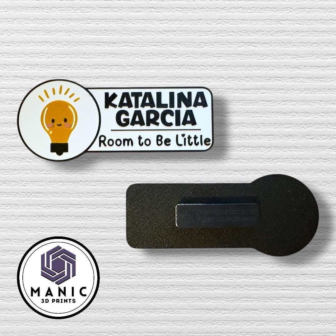 Personalized Magnetic Name Badge | Custom 3D Print With Business Logo ...