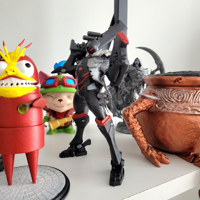 Hand-painted Project Jhin Figure: Lol Fan Art Figurine (18cm) - Etsy