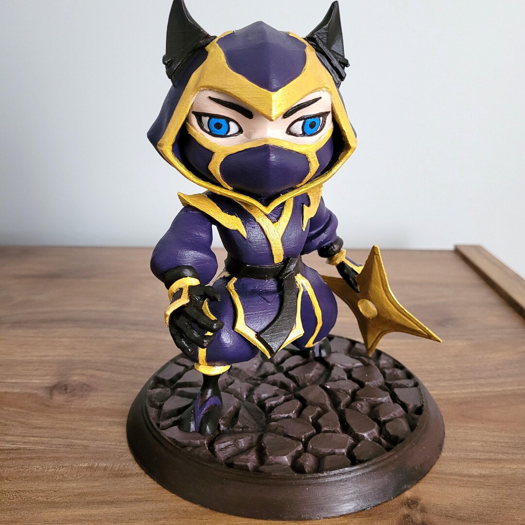 Handmade Kennen Figurine: Electric Ninja Yordle Fan Art - Etsy
