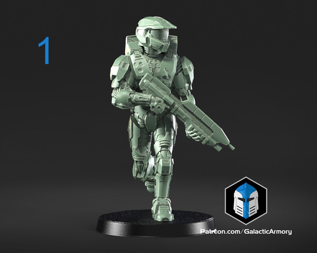 Master Chief Miniature - Choose Your Pose or Get the Full Set - Sci-fi ...