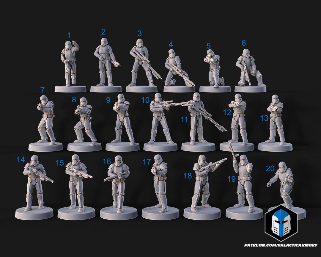Death Trooper Miniature - Choose Your Pose or Get the Full Set - Star ...