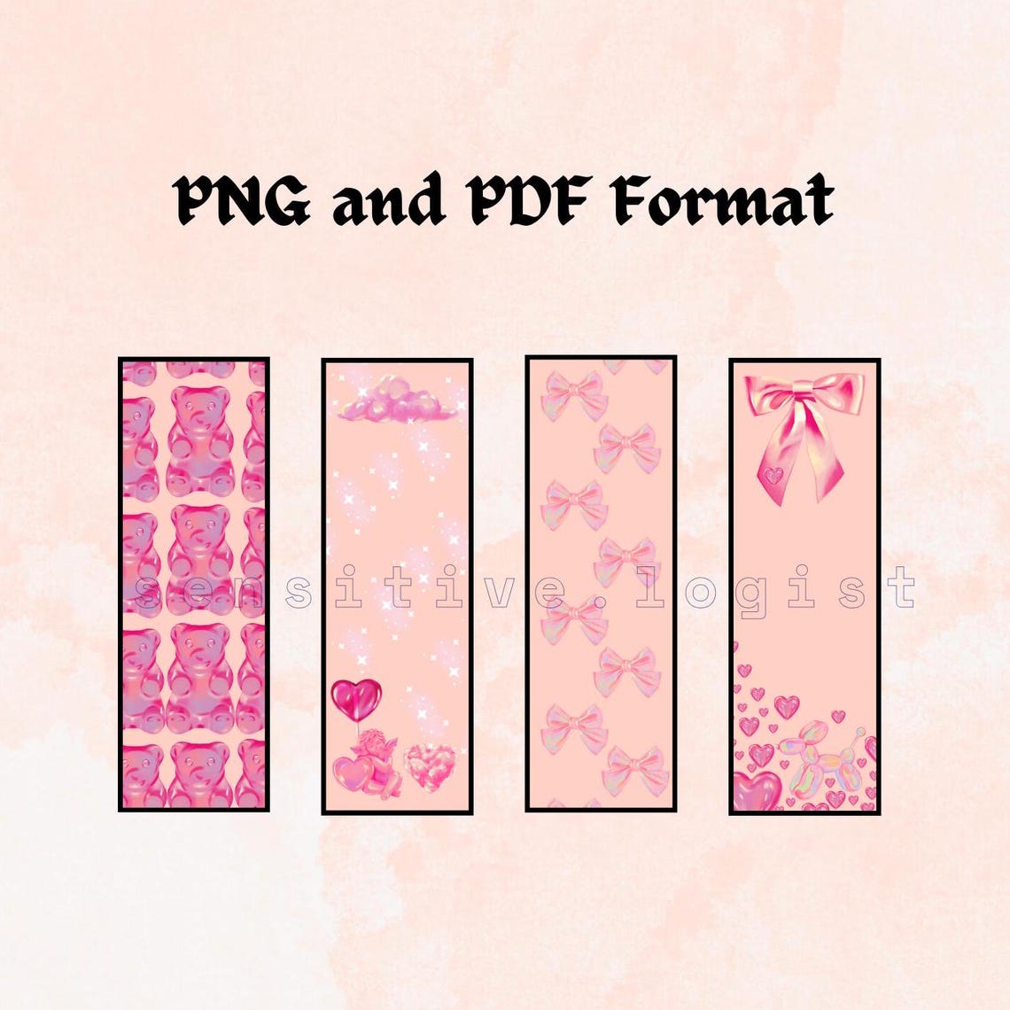 Cute Teddy Bear Printable Bookmark Bow Digital Book Lover Teddy Bear ...