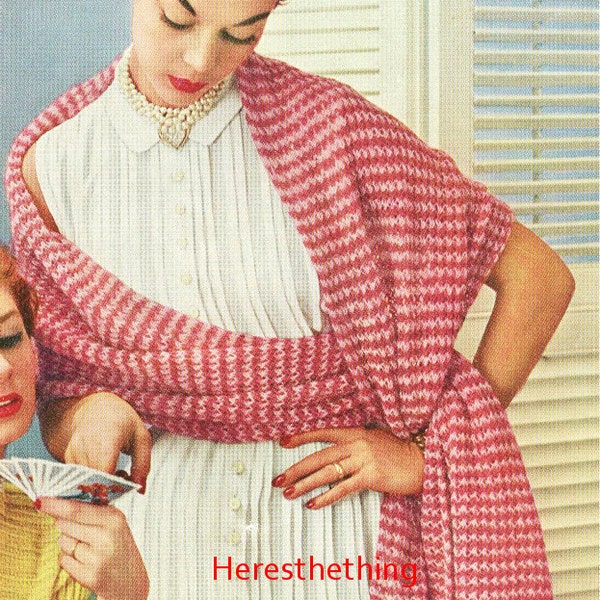 Knitted Stole - Etsy