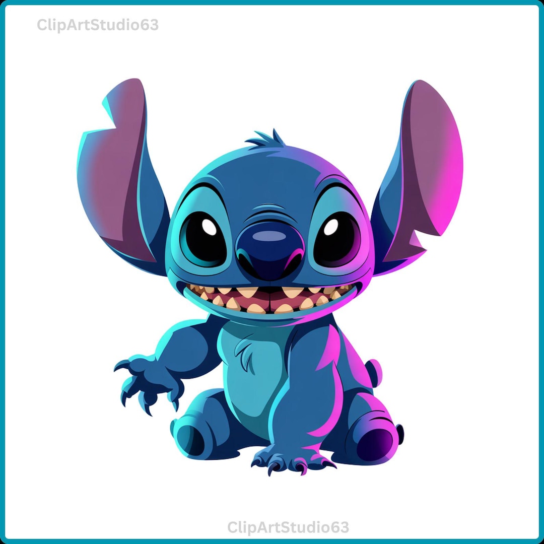 Cute Stitch Clipart, Stitch Png, Cute Cartoon Character, Transparent ...