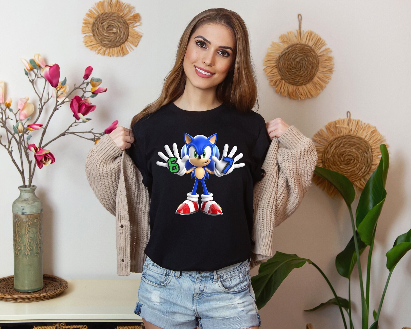 6 7 Sonic Meme PNG | Sonic Six Seven Meme 6 7 PNG | 6 7 Png | Six Seven ...