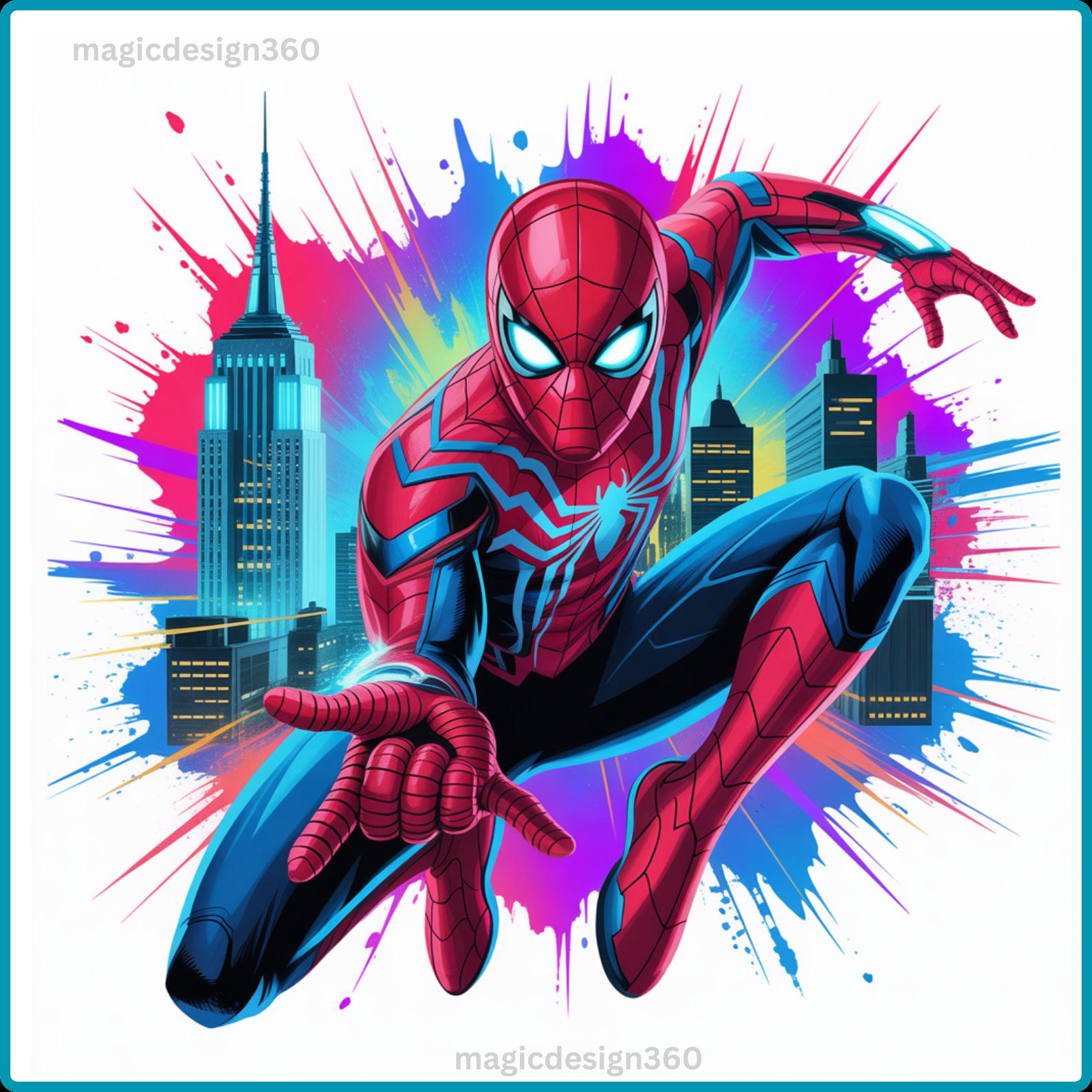 1 Spiderman PNG, Spiderman Sublimation Designs, Avengers Png,superhero ...