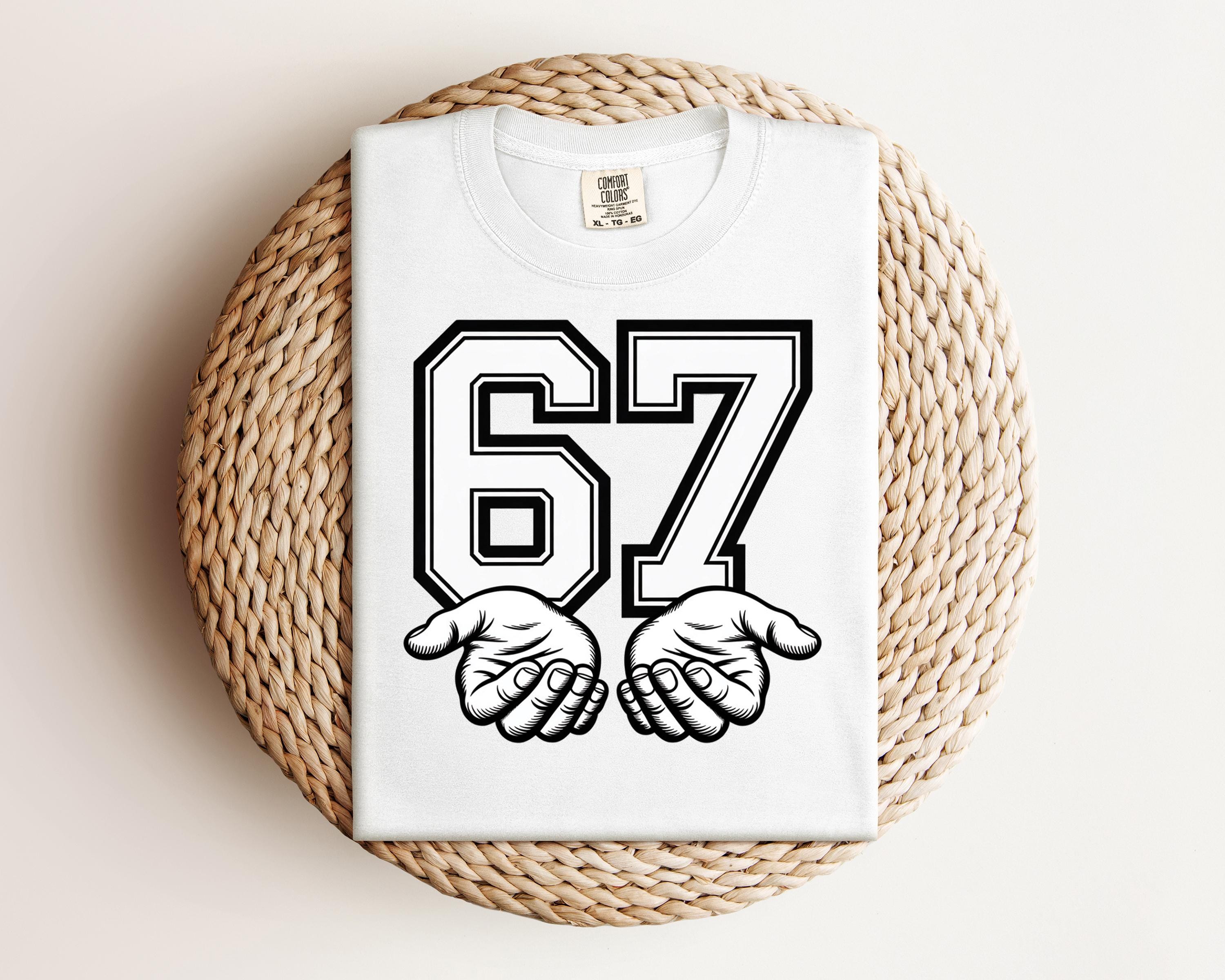 Six Seven 6 7 Meme Funny Hands SVG PNG Bundle, Viral Internet Meme ...