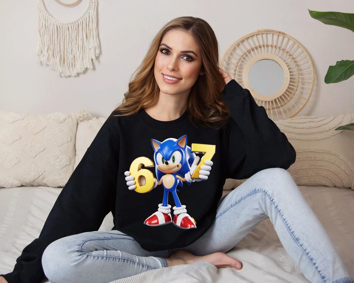 6 7 Sonic Meme PNG | Sonic Six Seven Meme 6 7 PNG | 6 7 Png | Six Seven ...