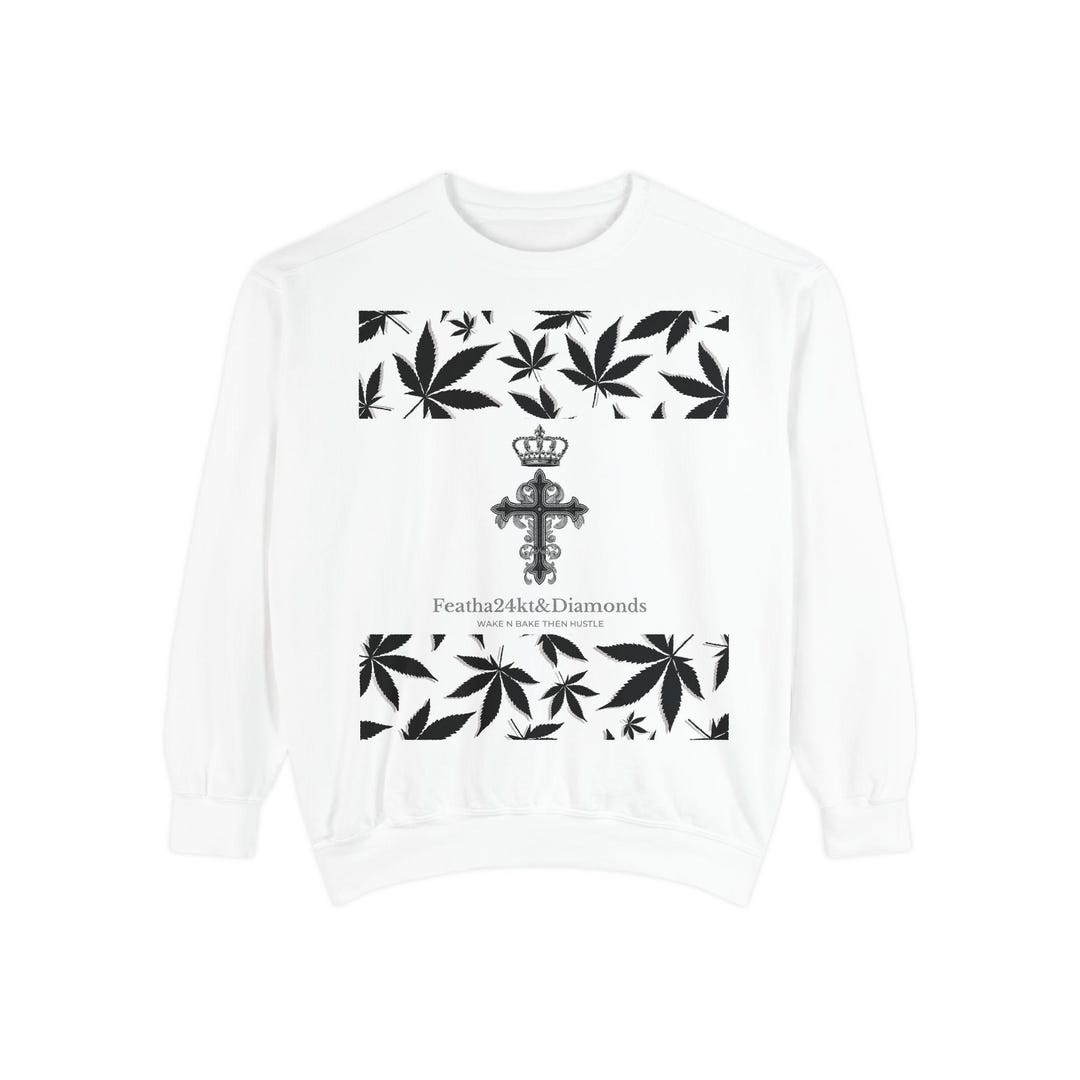 Featha24ktanddiamonds Logo Sweatshirt, Cannabis Shirt, Unisex Tie-dye ...