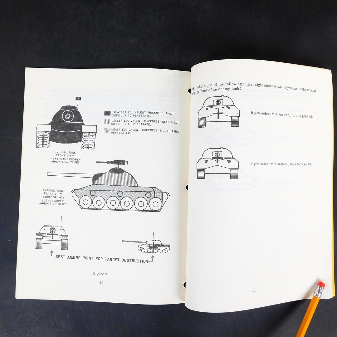 Vintage Army Military Manual Initial Fire Command #ST 17-181-1 U.S ...