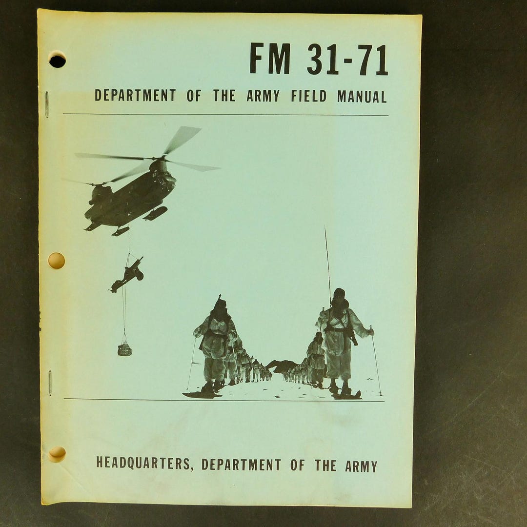 Vintage Army Manual: Northern Operations, Cold Weather - 1971 - Etsy