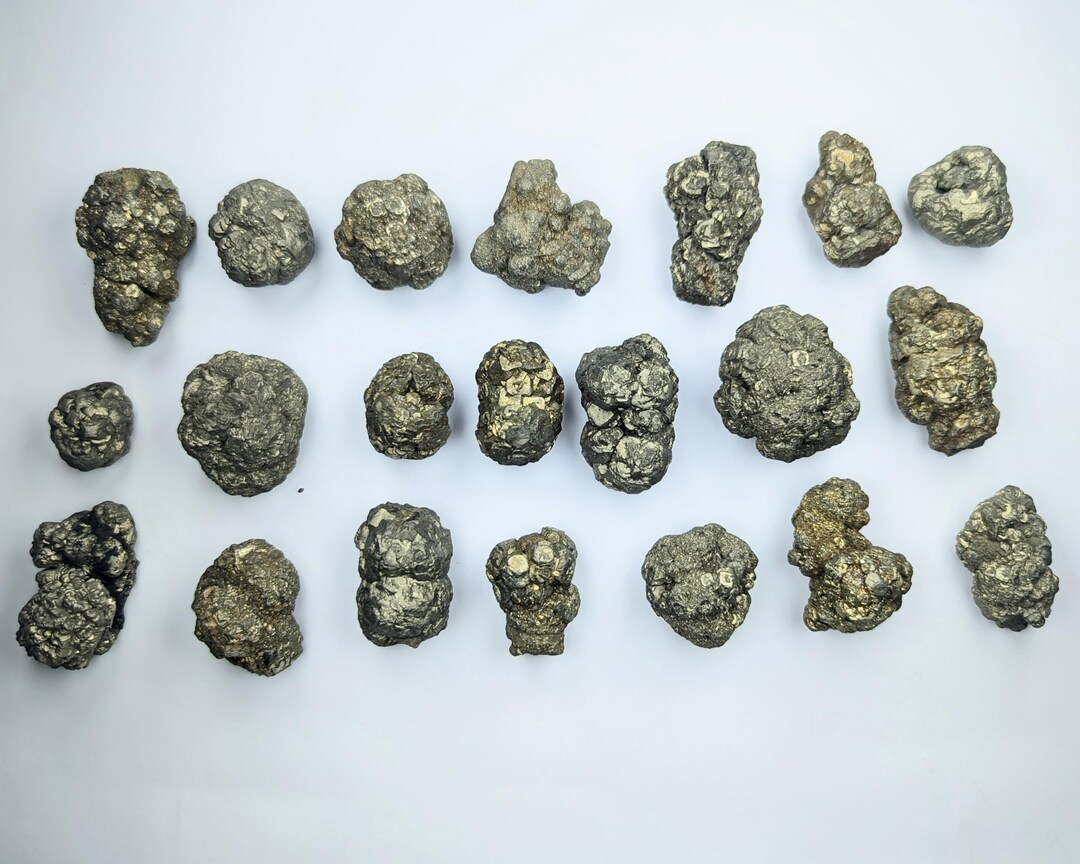Pyrite Var Marcasite Crystals Spheres, Golden Color, Unique Shapes, 21 ...