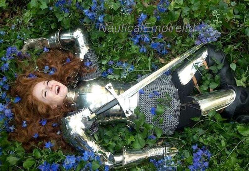 Medieval Female Knight Cosplay Fantasy Lady Knight Armor Medieval ...