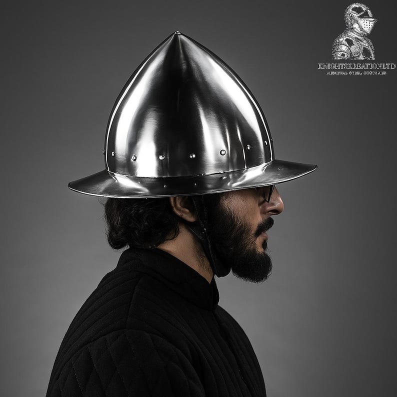 Medieval Steel Knight Spanish Morion Helmet- Kettle Knight Helmet-larp ...
