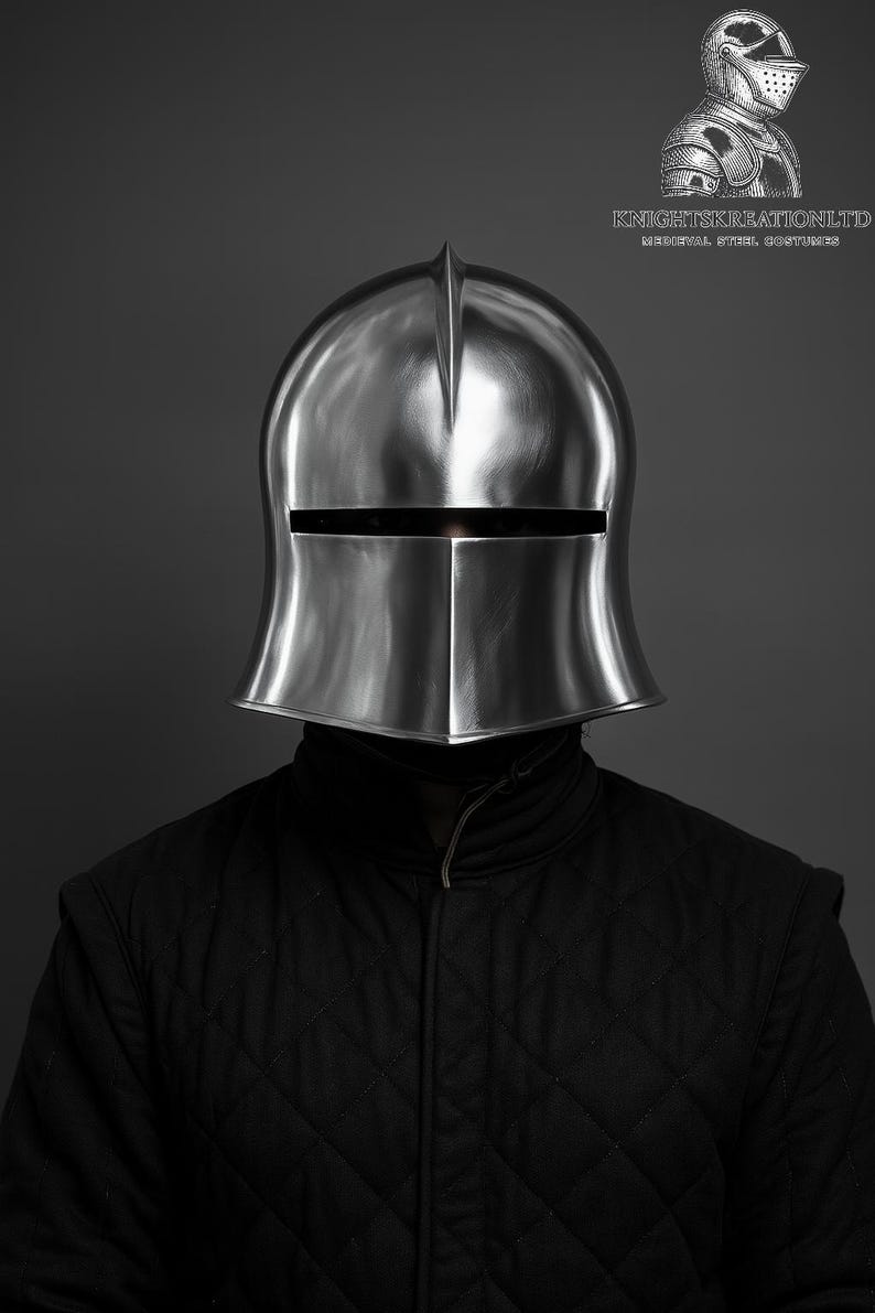 Medieval Steel Knight Sallet Helmet, Gothic Larp Cosplay - Etsy