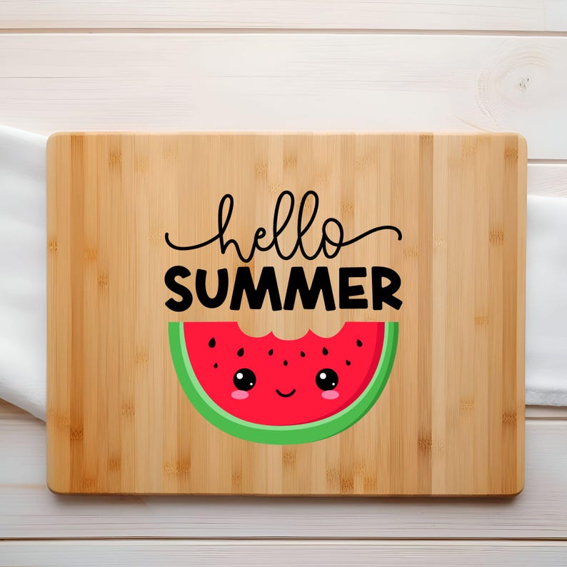Hello Summer Watermelon SVG: Fun Cut File (digital Download) - Etsy