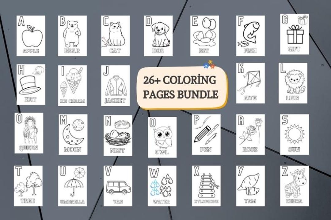 Fun ABC Coloring Pages | Alphabet Adventure for Kids | Learn & Color ...