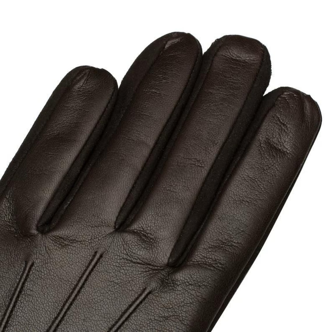 Handmade Gloves for Men Dark Brown - Etsy