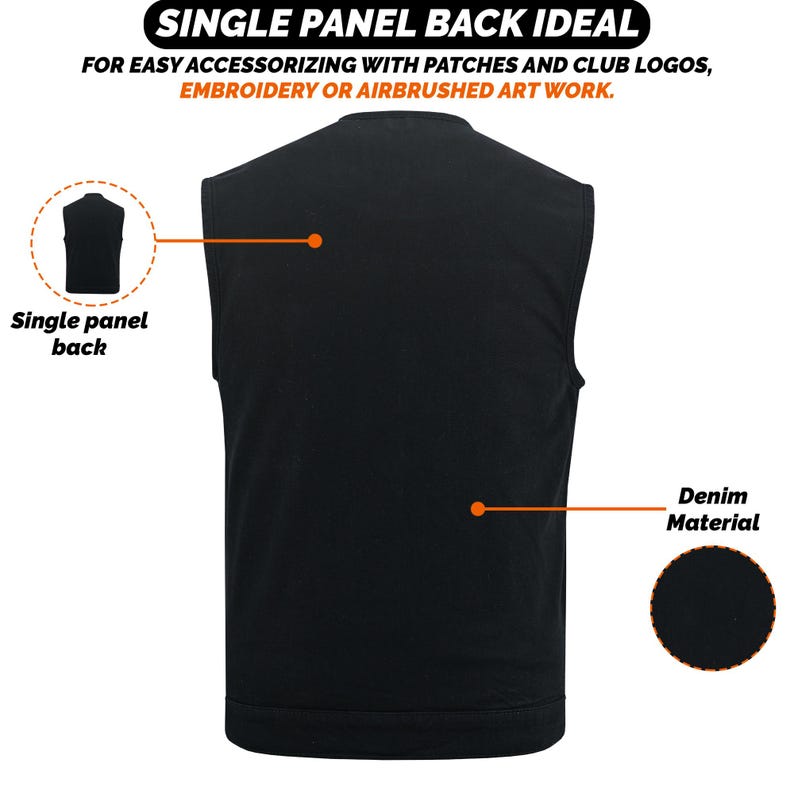 Denim Vest Men Ripped Jean Raw Edge Cut Punk Rock Streetwear Sleeveless ...