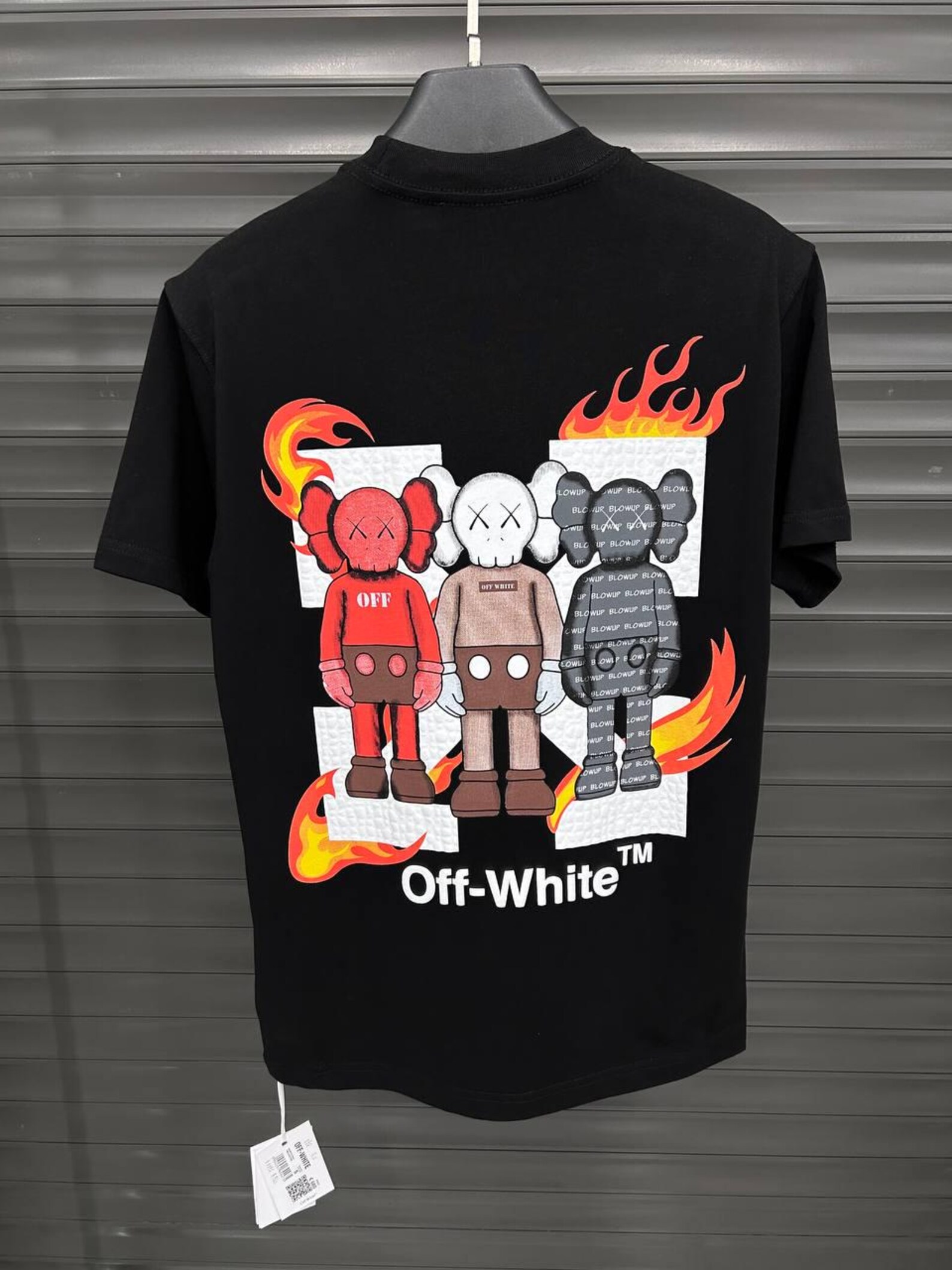 High Quality off White X Kaws T Shirt - Etsy