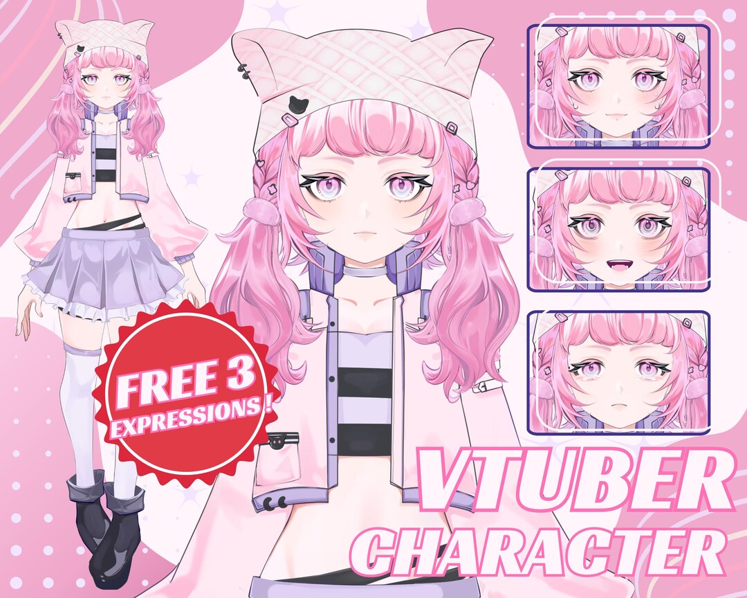 CUSTOM VTUBER Model Male or Female | Live2d Model | Vtuber Design ...