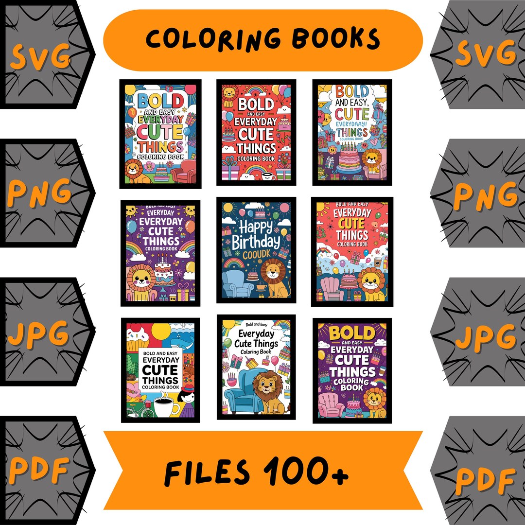 Everyday Cute Things Coloring Pages | Kawaii Cozy Printable Book | Fun ...