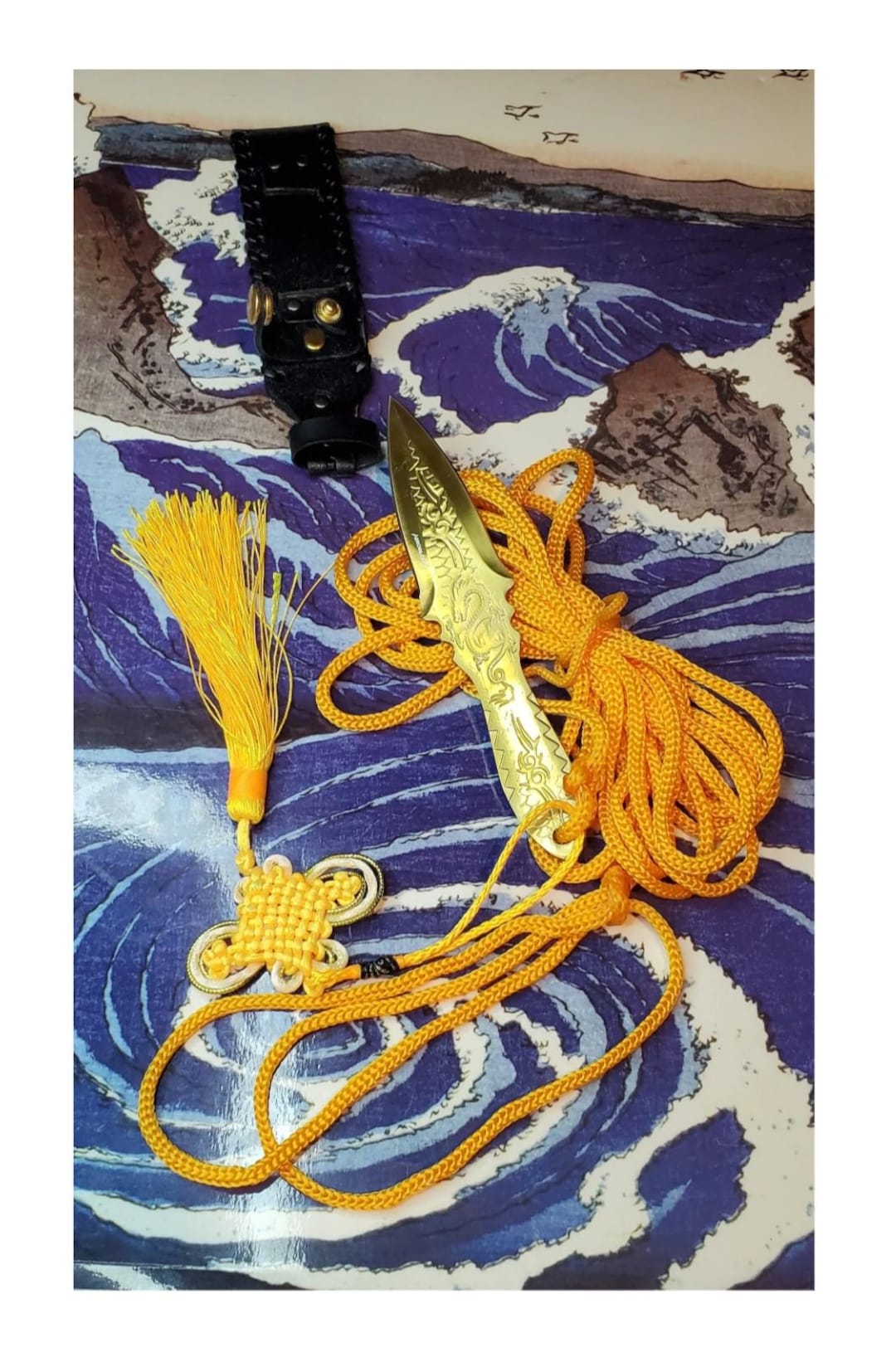 Pro Rope Dart, Fancy Sheng Baio. Large Dragon Cast Steel Kunai. 5 Meter ...
