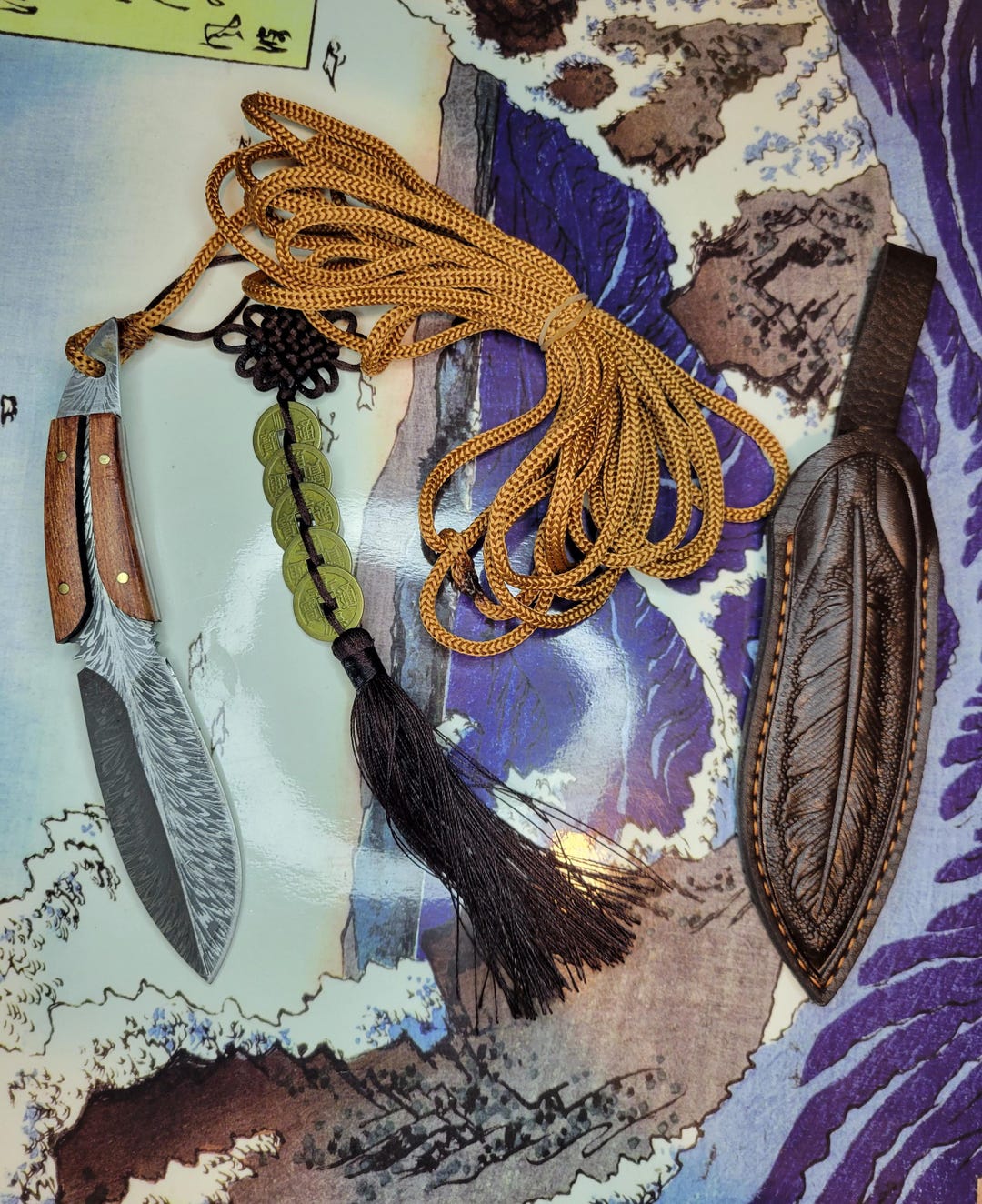 Flying Feather Sheng Biao. 5 Meter Modern Tech Rope, Lucky Knot Tassel ...