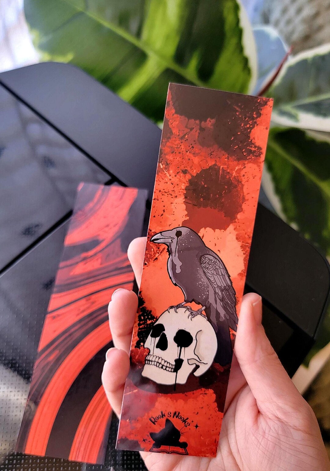 Raven Bookmark - Etsy