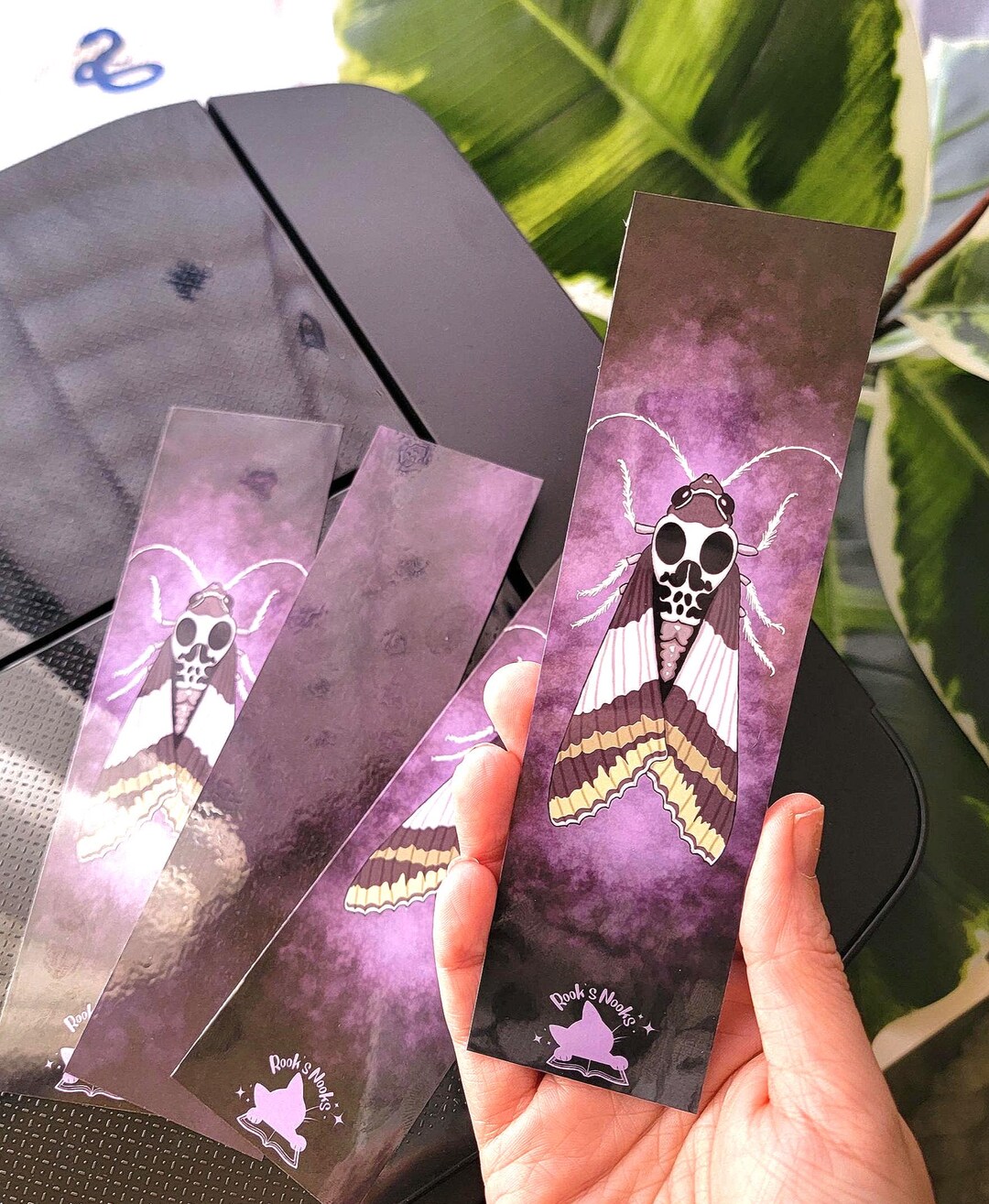 Moth Bookmark - Etsy