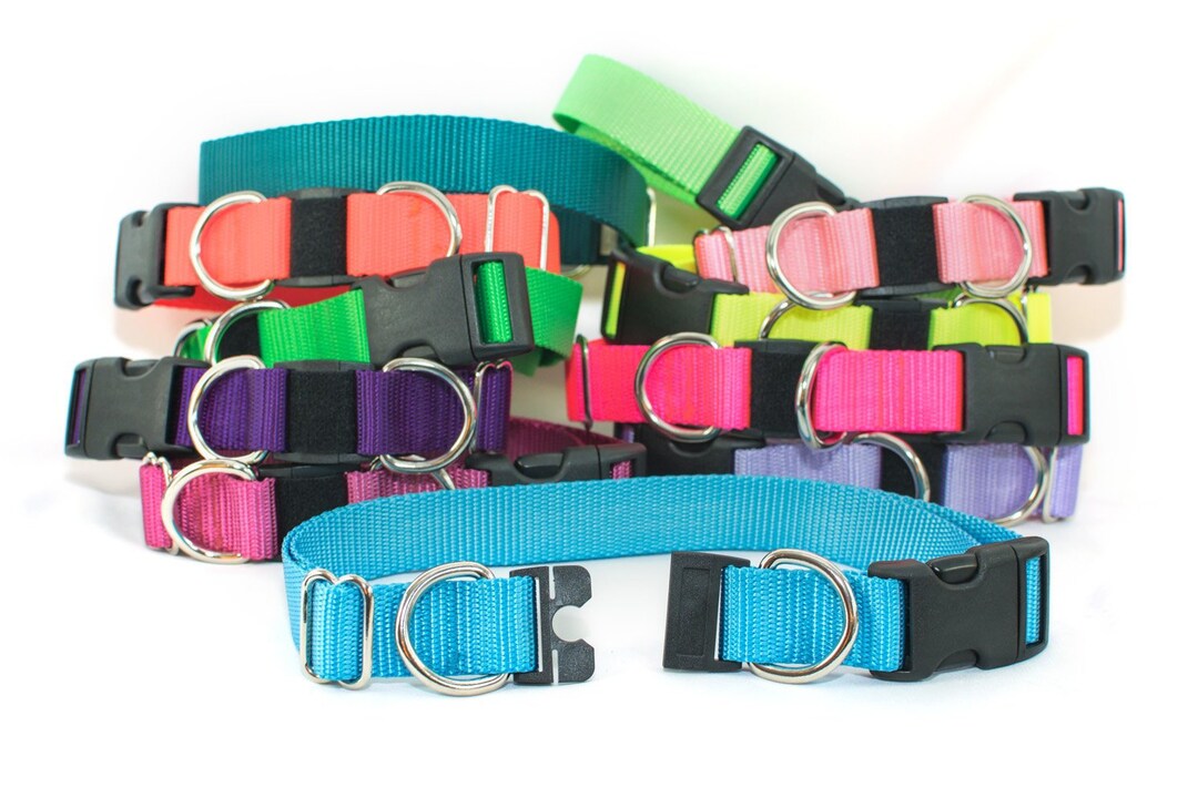 Solid Color BREAKAWAY Safety Dog Goat Pig Sheep Collar Personalized ...