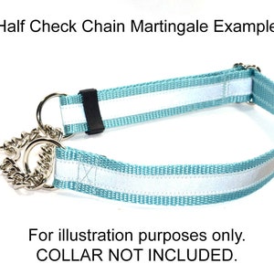 Half Check Chain Martingale Dog Collar Hardware Kit - Slides - Check ...