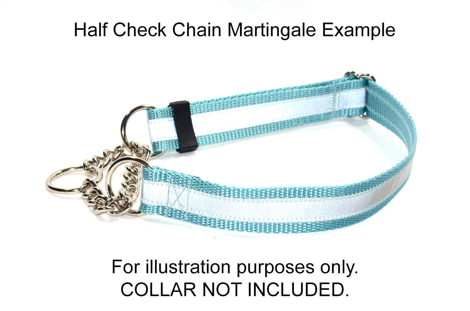 Half Check Chain Martingale Dog Collar Hardware Kit Slides - Etsy