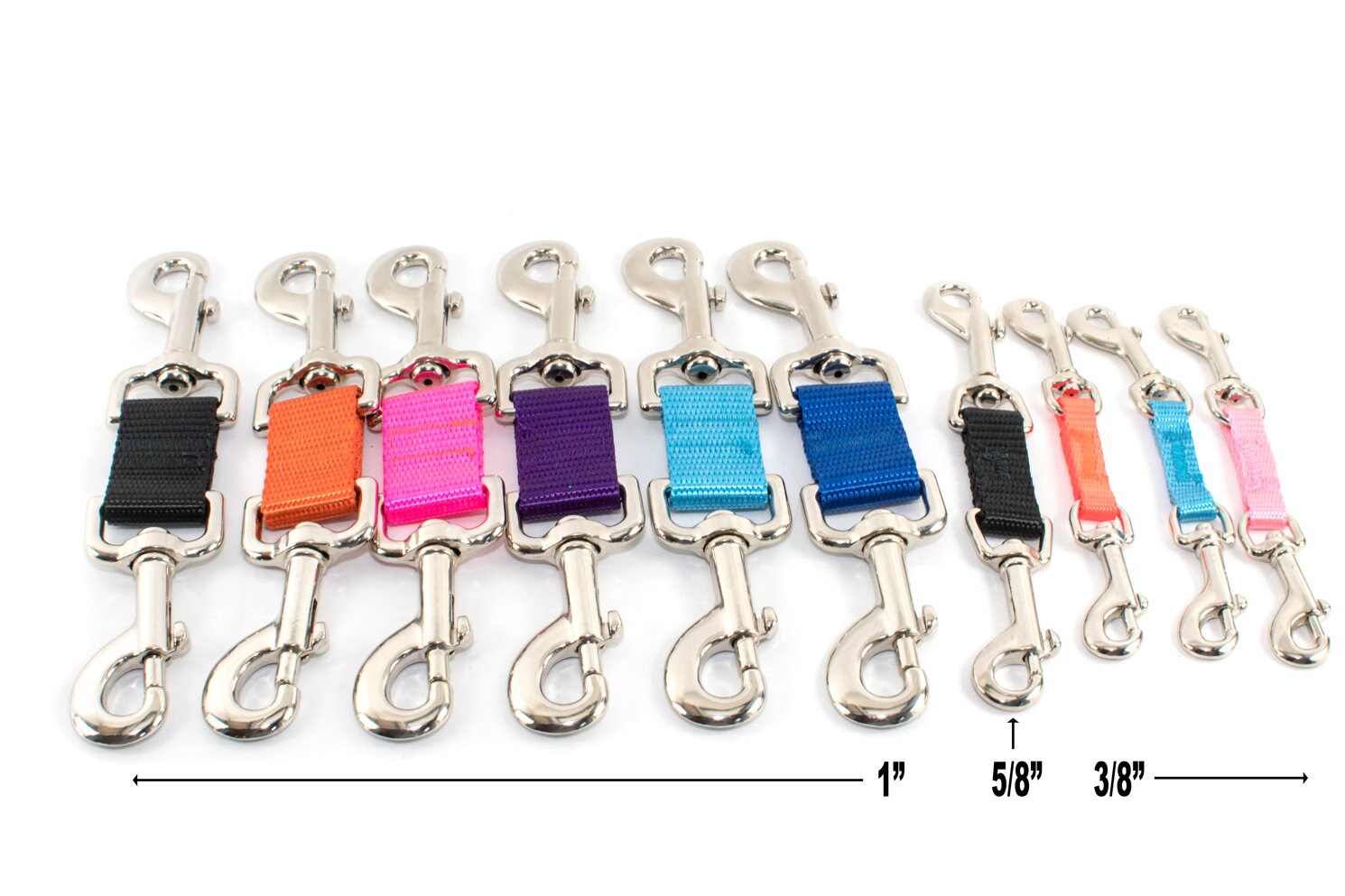 Harness to Collar Safety Clip 3 Widths 25 Colors Safeties - Etsy